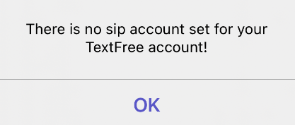 "Sip not set" Error Message – Pinger help