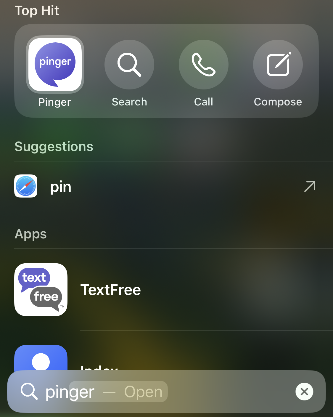 Using Pinger with Siri, Spotlight and Shortcuts (iOS only) – Pinger help